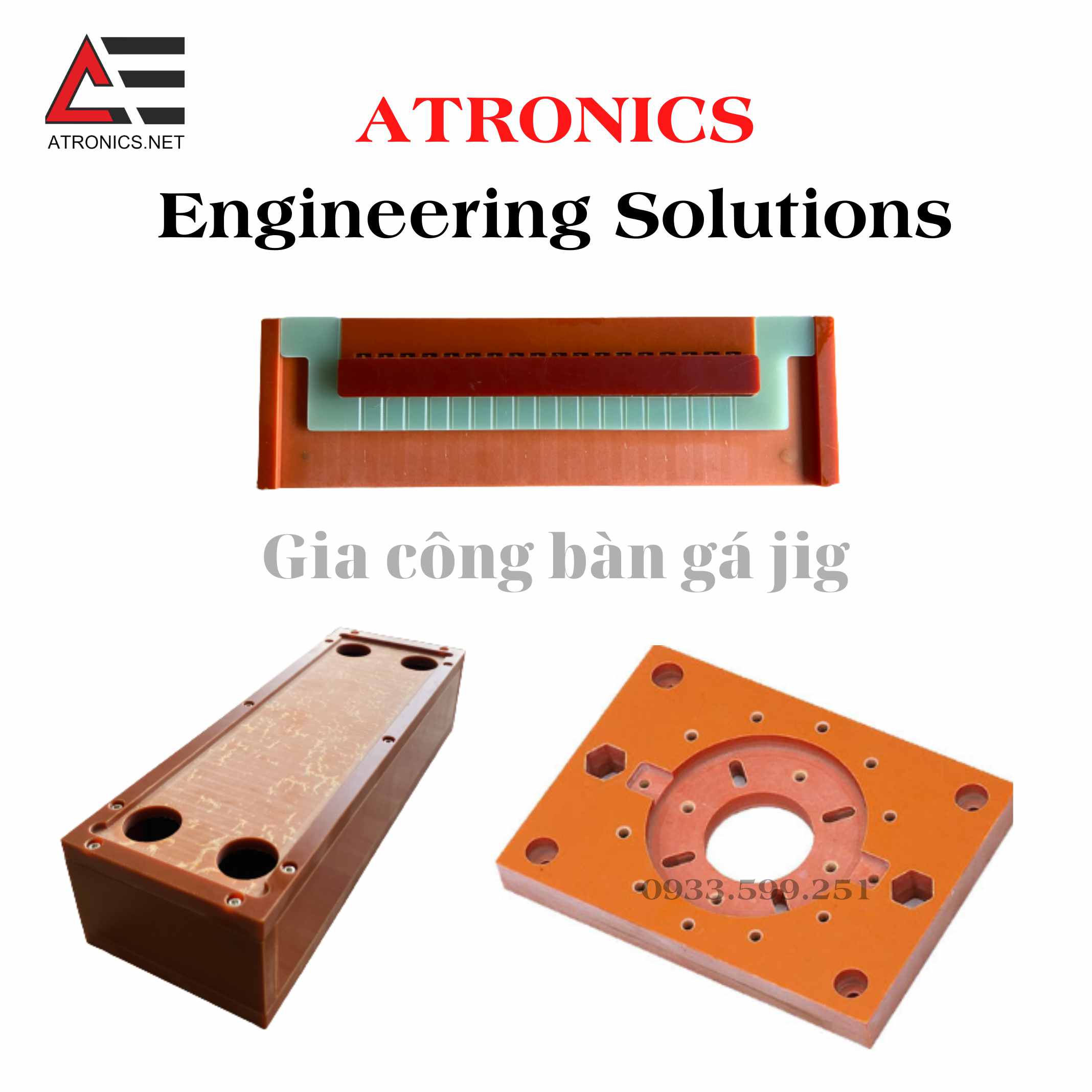 GIA CÔNG ĐỒ GÁ JIG - GIA CÔNG NHỰA BAKELITE